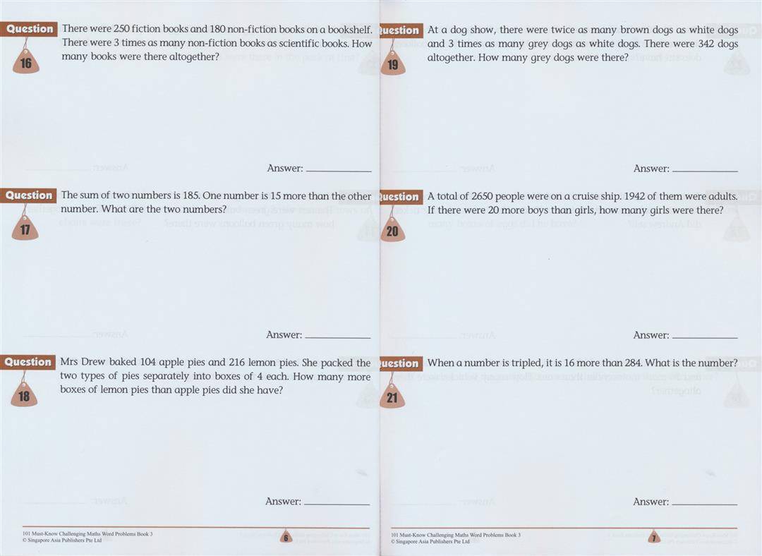 SAP 101 101 Challenging Maths Word Problems SAP 101 101 Challenging Maths Word Problems